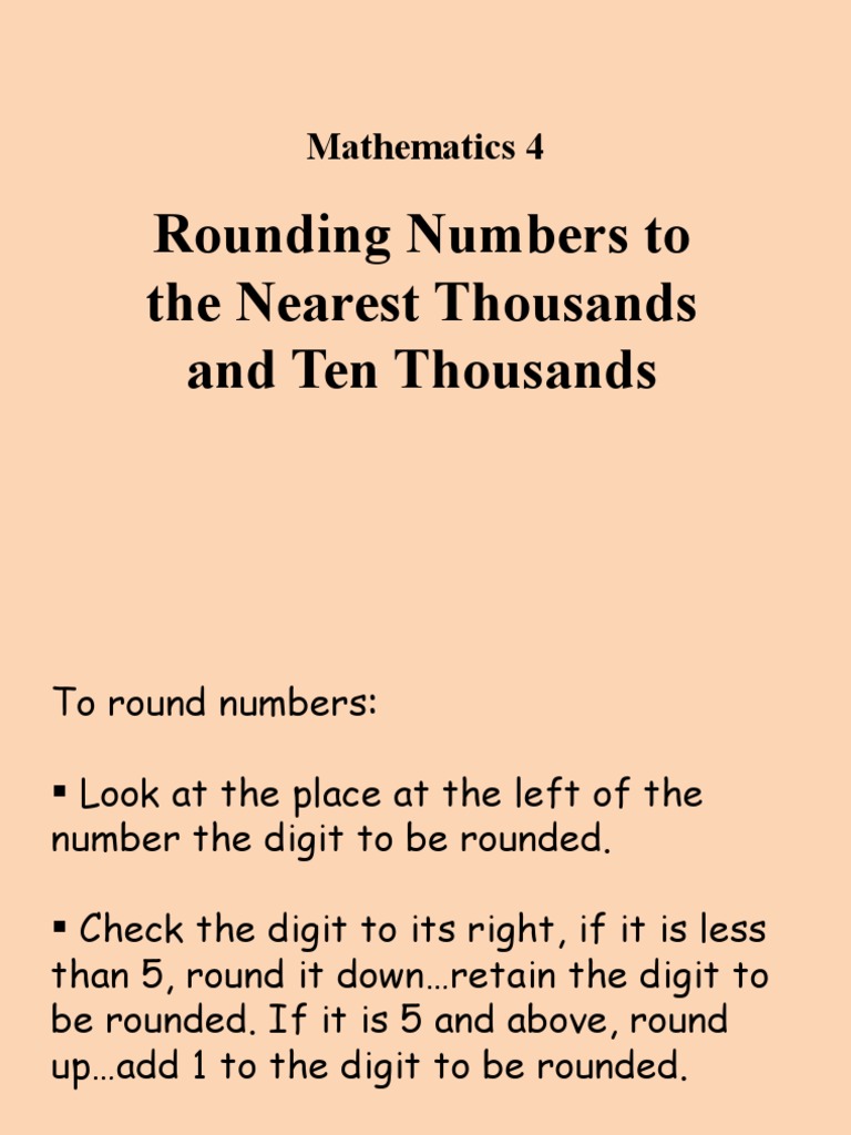 Thousands Numbers