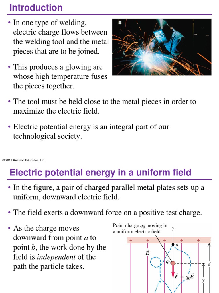 © 2016 Pearson Education, LTD | PDF | Electric Field | Potential Energy
