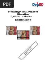 Needlecraft 9 Q1 Module 1 PDF | PDF | Embroidery | Yarn