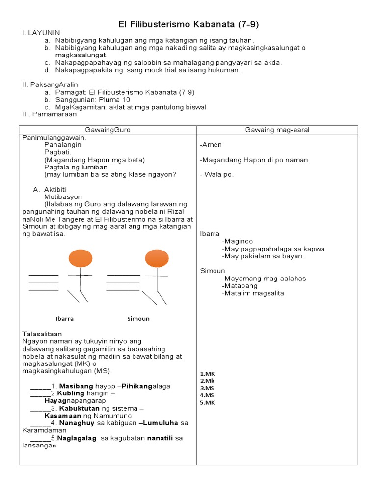 El Fili LP Kabanata 7-9 | PDF