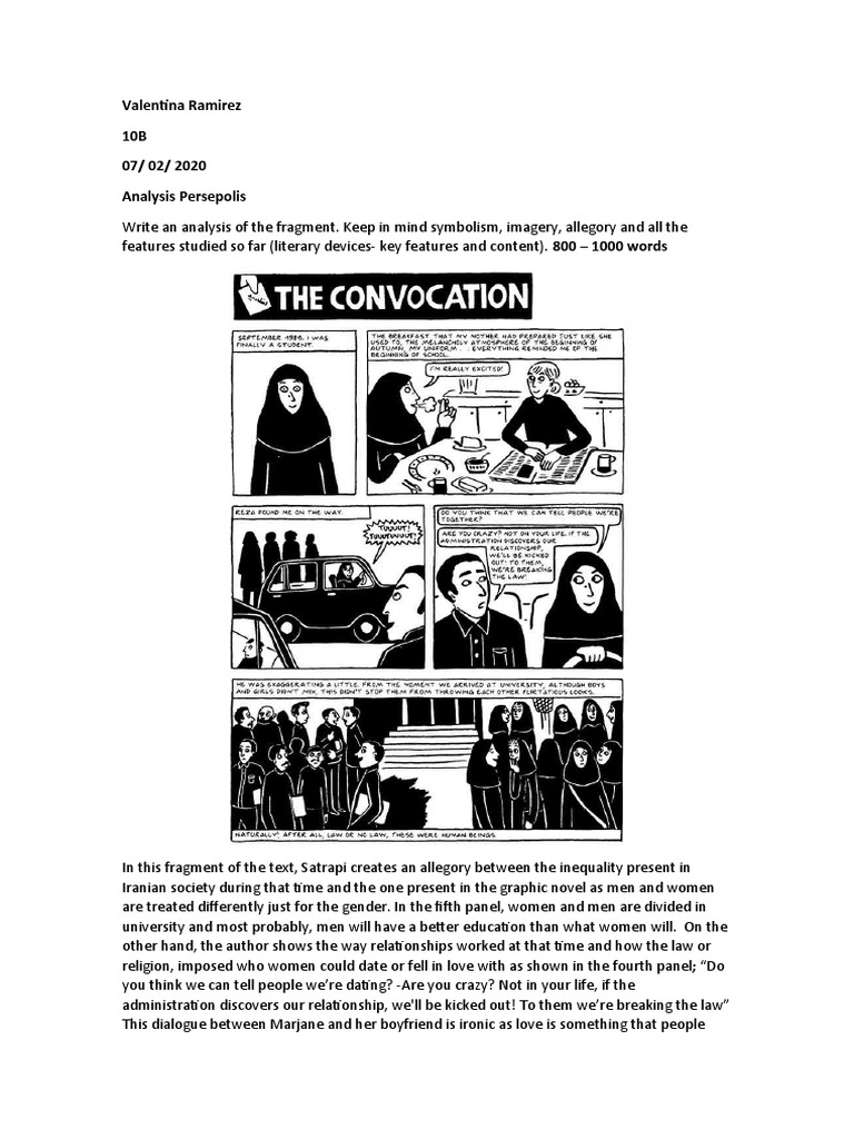 Analysis Persepolis | PDF