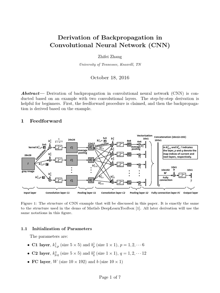 Derivation of Backpropagation in Convolutional Neural Network (CNN ...