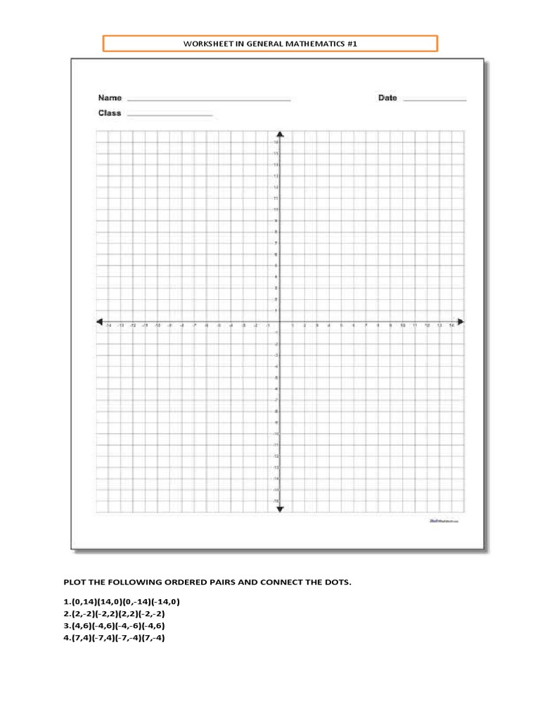 Graphing Ordered Pairs Worksheet | PDF | Computers | Technology ...