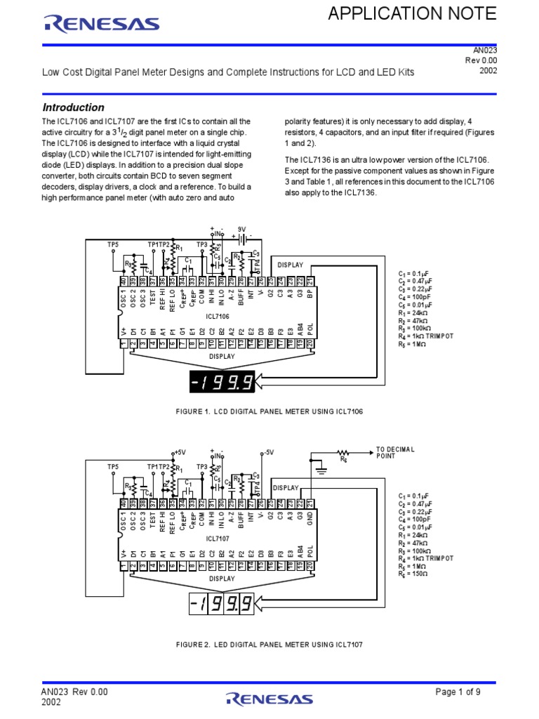 Low Cost Digital Panel Meter Designs and Complete Instructions For LCD ...