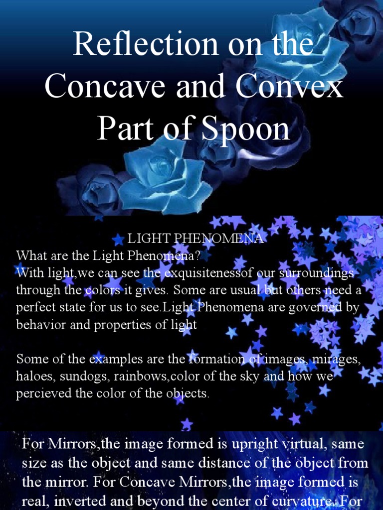 Concave and Convex Part of Spoon | PDF | Mirror | Glass Engineering And ...