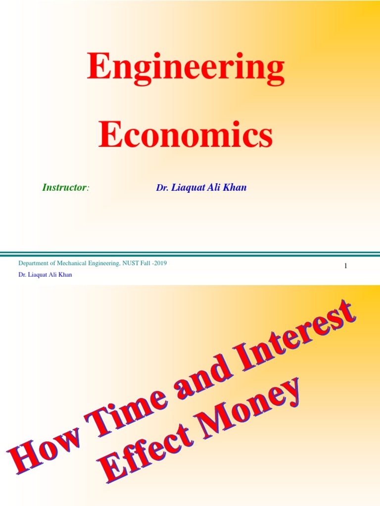 Engineering Economics: Instructor | PDF | Analysis | Teaching Mathematics