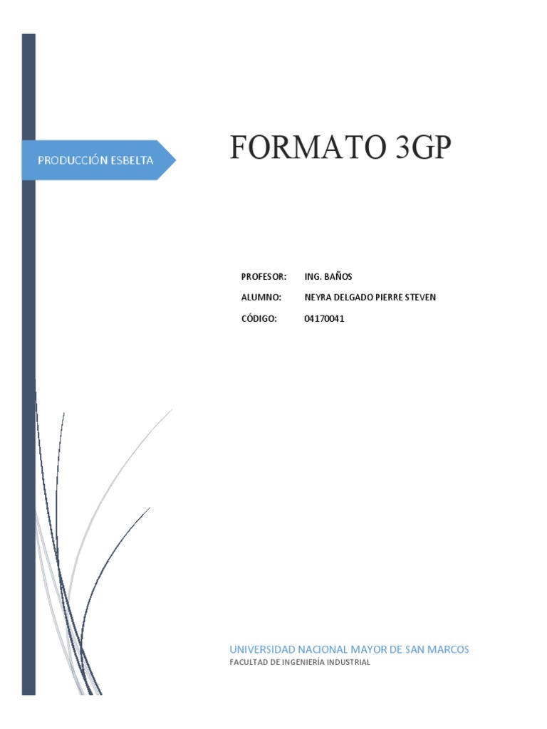 3GP - Formato | PDF | Producción y fabricación | Business