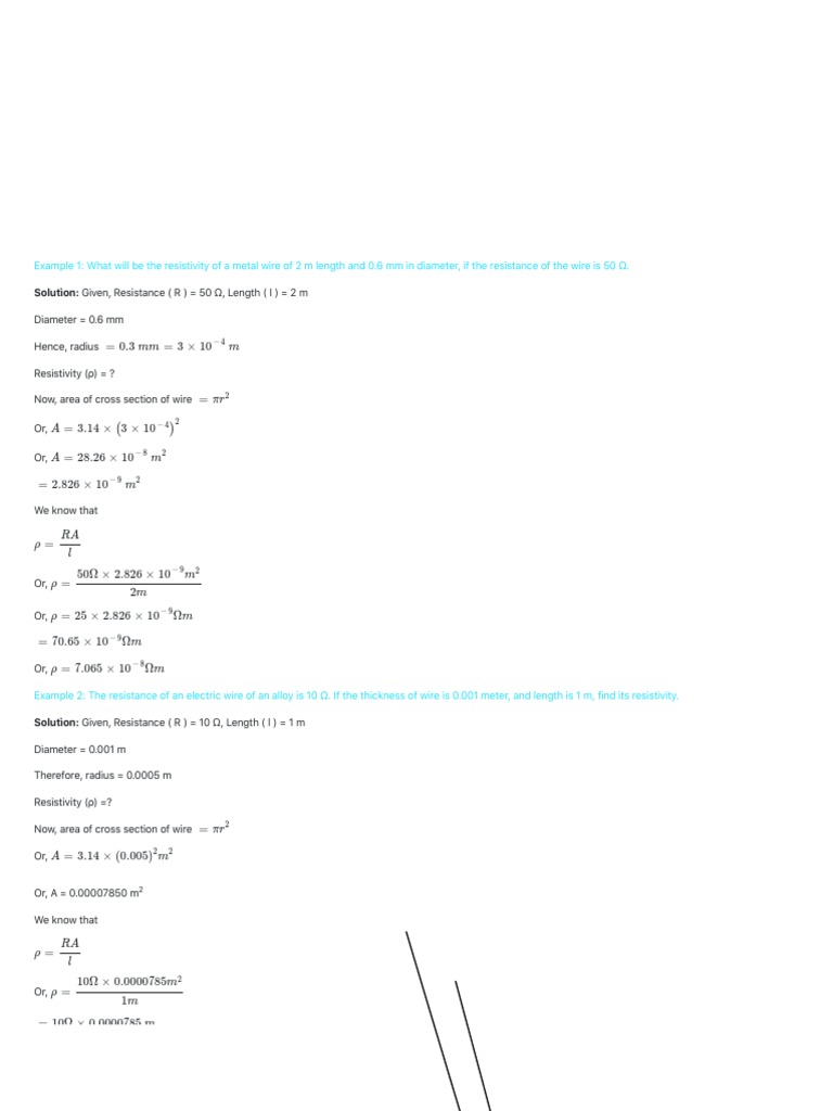 Resistance Electricity Class X Science Ncert Ncert Questions Science ...