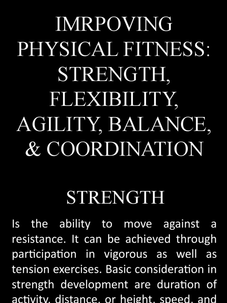 Enhancing Strength, Flexibility, and Agility | PDF