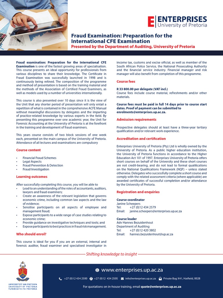 Fraud Examination Preparation For The International CFE Examination PDF ...