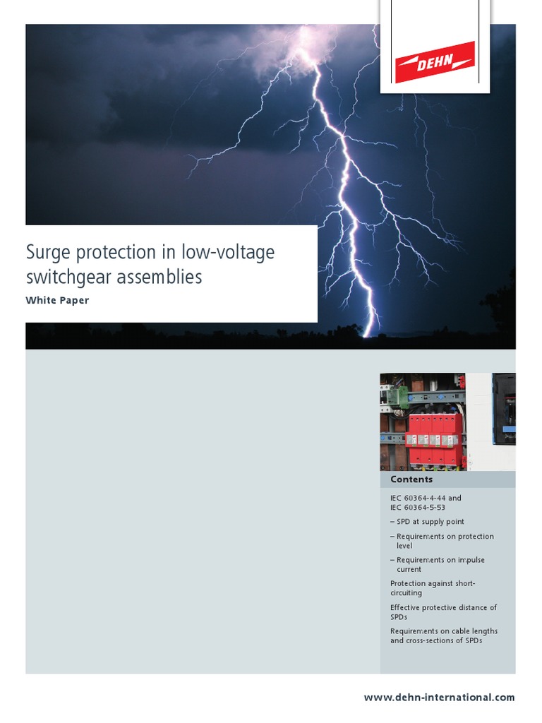 Surge Protection in Low-Voltage Switchgear Assemblies: White Paper ...