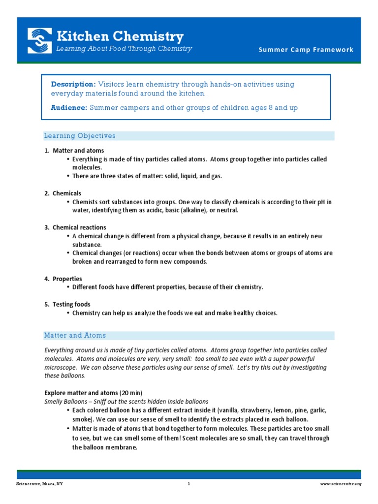 Framework Kitchen Chemistry | PDF | Chemical Substances | Chemistry