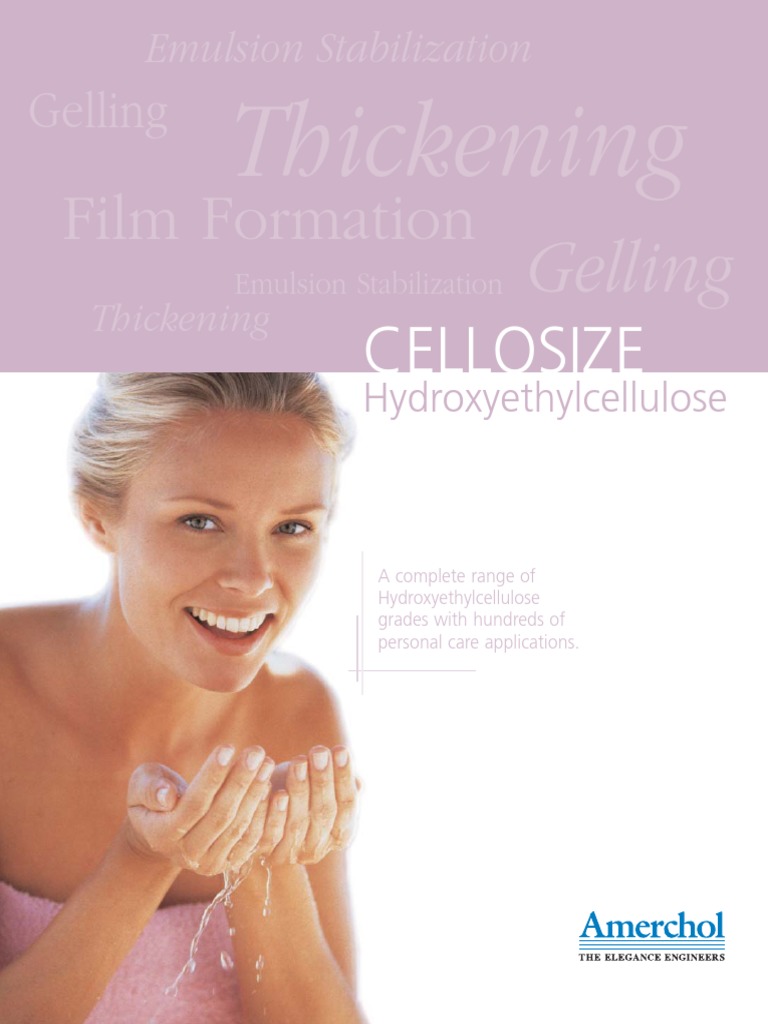 Cellosize Brochure For Personal Care From Amerchol | PDF | Cosmetics ...