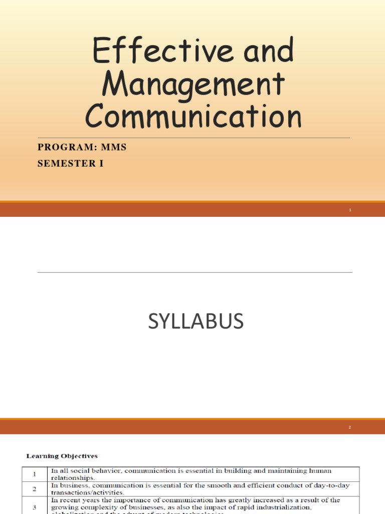 Effective and Management Communication From Module 1 To 5 PDF | PDF ...