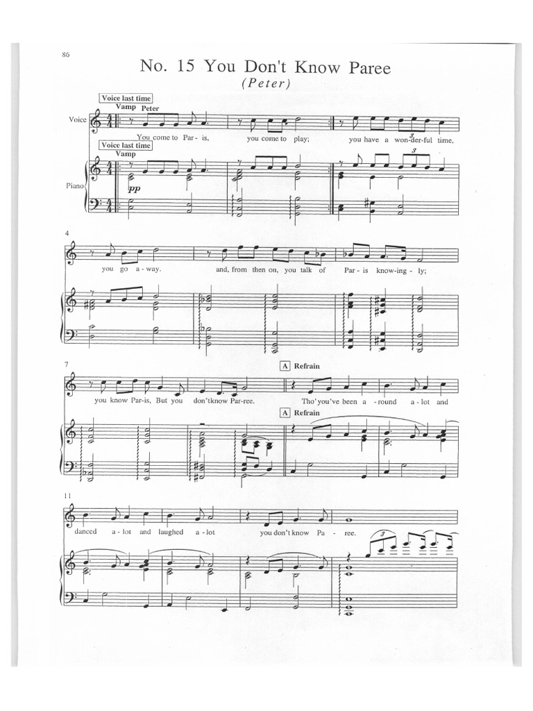 You Don't Know Paree PDF | PDF