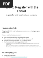 FSSAI Schedule 4 | PDF | Food Safety | Hygiene