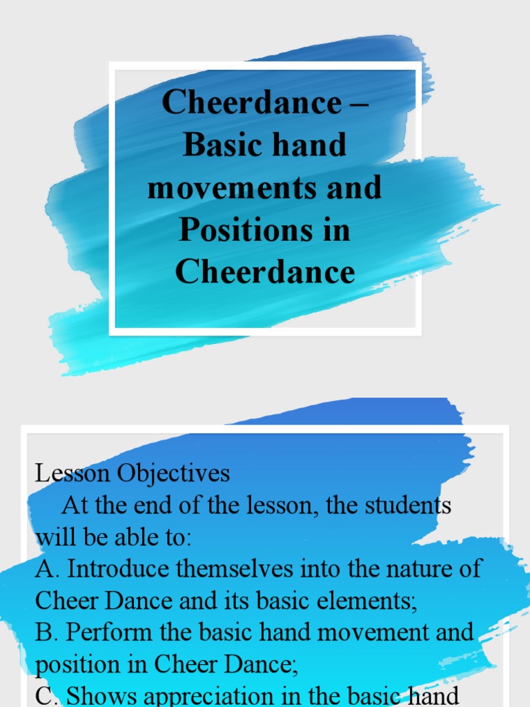 Cheerdance - Basic Hand Movements and Positions in Cheerdance ...