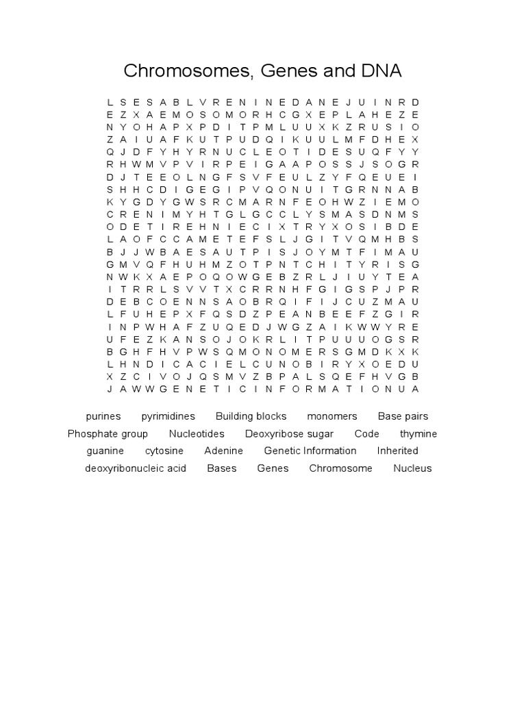 The Building Blocks of Heredity: A Scrambled Look at Chromosomes, Genes ...