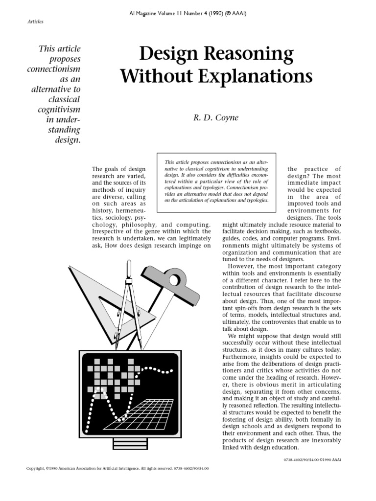 Design Reasoning Without Explanation | PDF | Reason | Logic