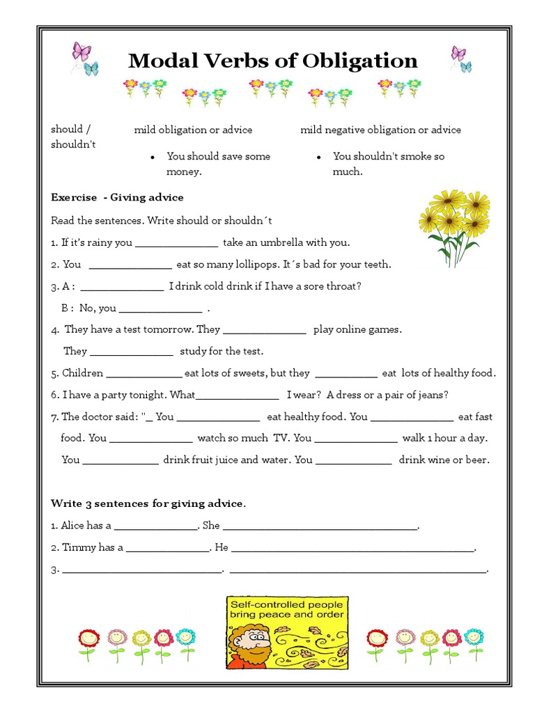 Modal Verbs of Obligation | PDF