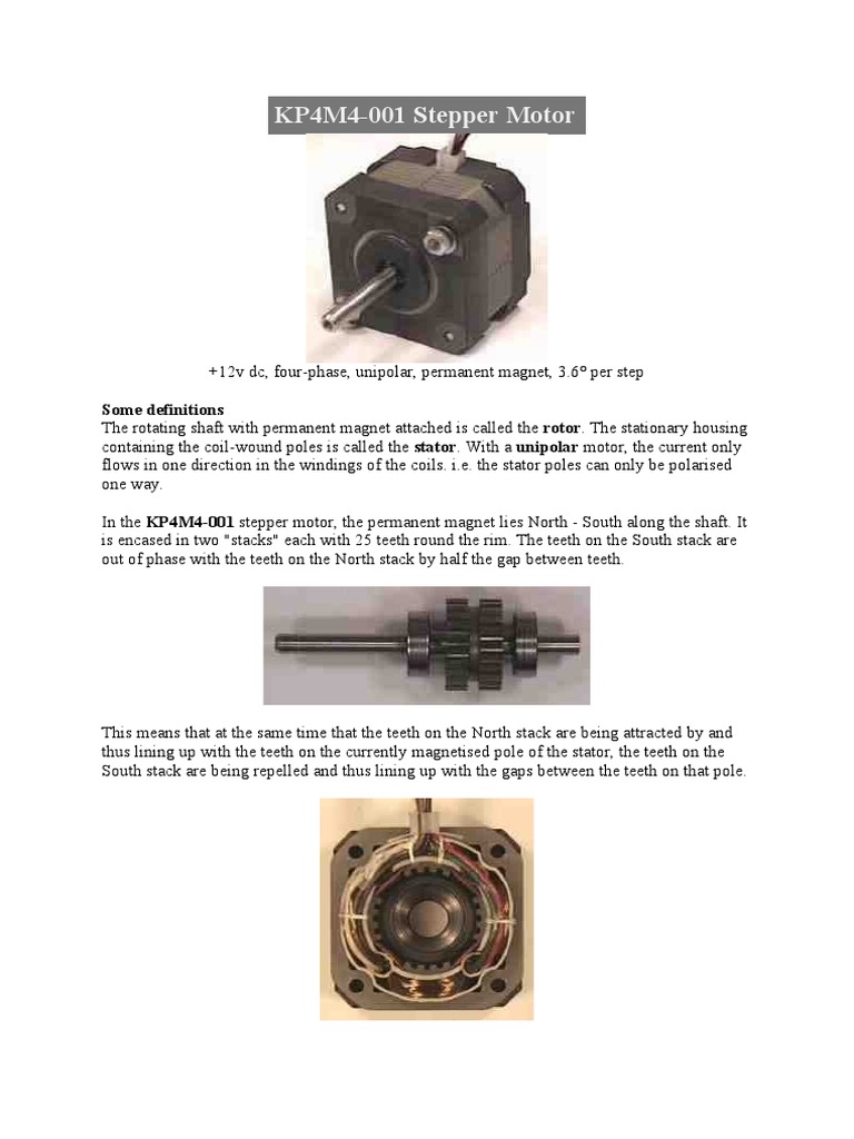 KP4M4-001 Stepper Motor: Some Definitions | PDF