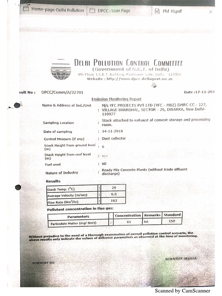 Emission Report | PDF