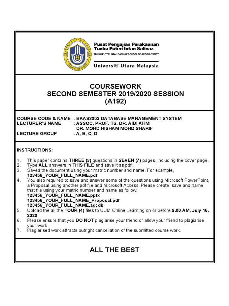 Database Final Assignment | PDF | Sql | Databases Database Final Assignment | PDF | Sql | Databases
