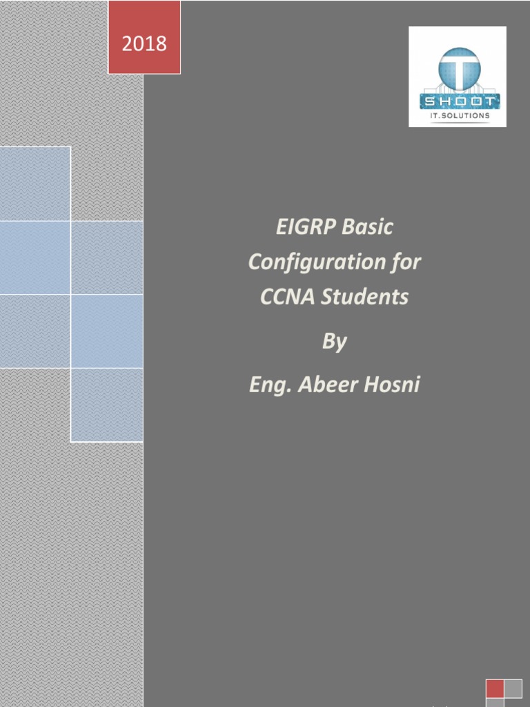 EIGRP Basic Configuration For CCNA Students by Eng. Abeer Hosni | PDF | Router (Computing ...
