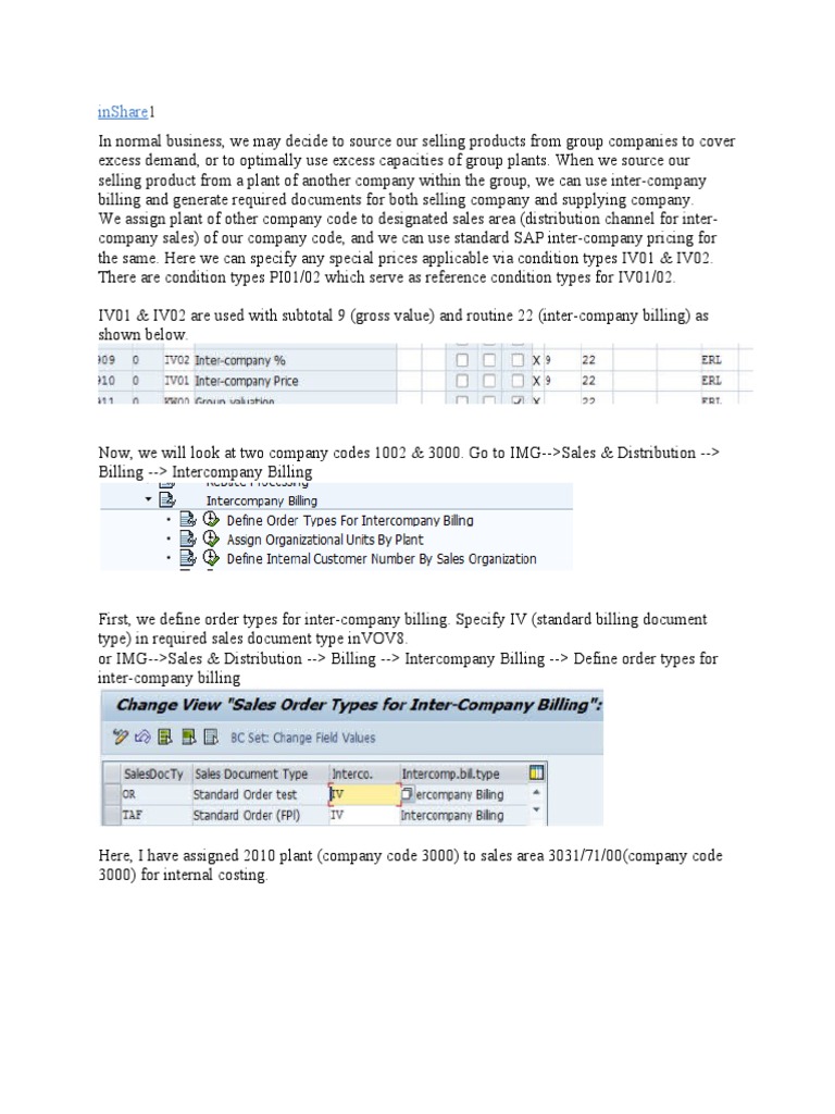 SAP IC Process | PDF | Pricing | Delivery (Commerce)