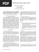 ICME 2025 Paper Template | PDF | Microsoft Word | Typefaces