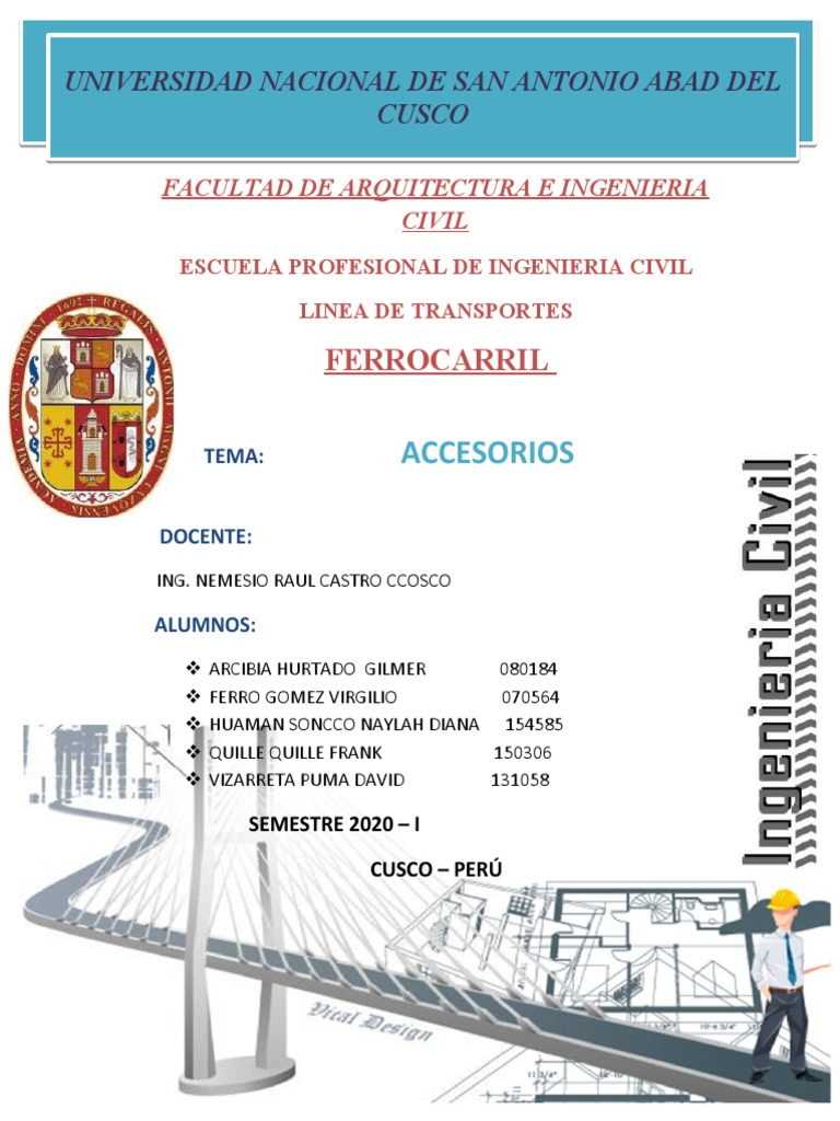ACCESORIOS | PDF | Infraestructura ferroviaria | Transporte ferroviario
