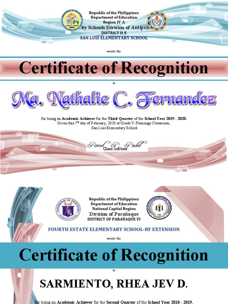 Certificate Templates | PDF