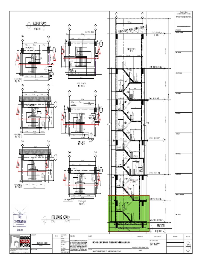 A42 24x36 Firestair 2 Details | PDF