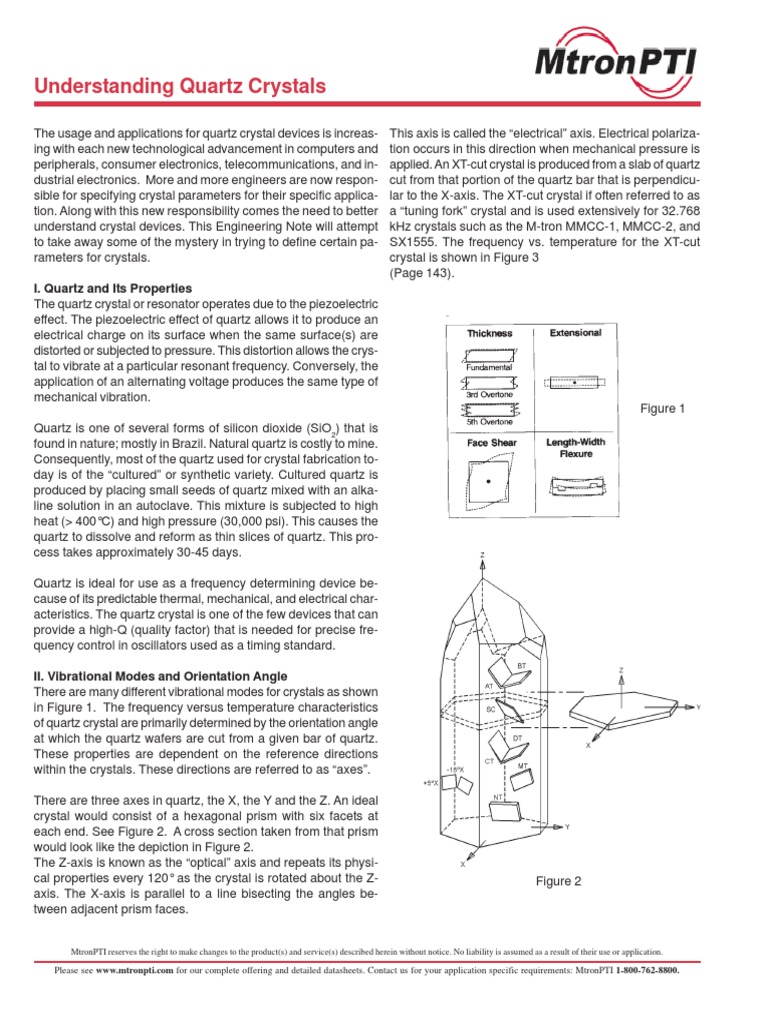 Understanding Quartz Crystals PDF | PDF | Normal Mode | Resonance