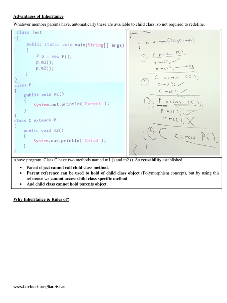 Advantages of Inheritance | PDF | Inheritance (Object Oriented ...