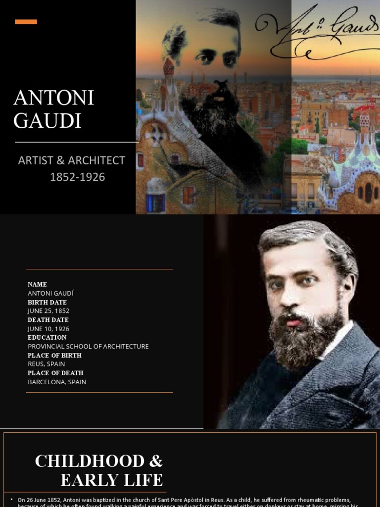 Antoni Gaudi: Artist & Architect 1852-1926 | Download Free PDF | Art Media