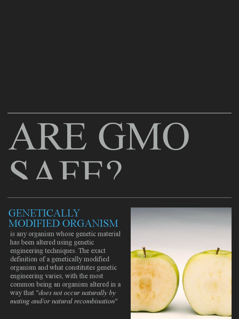 Are GMO Safe | PDF | Genetic Engineering | Genetically Modified Organism