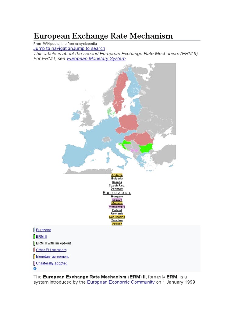 European Exchange Rate Mechanism | PDF | European Exchange Rate ...