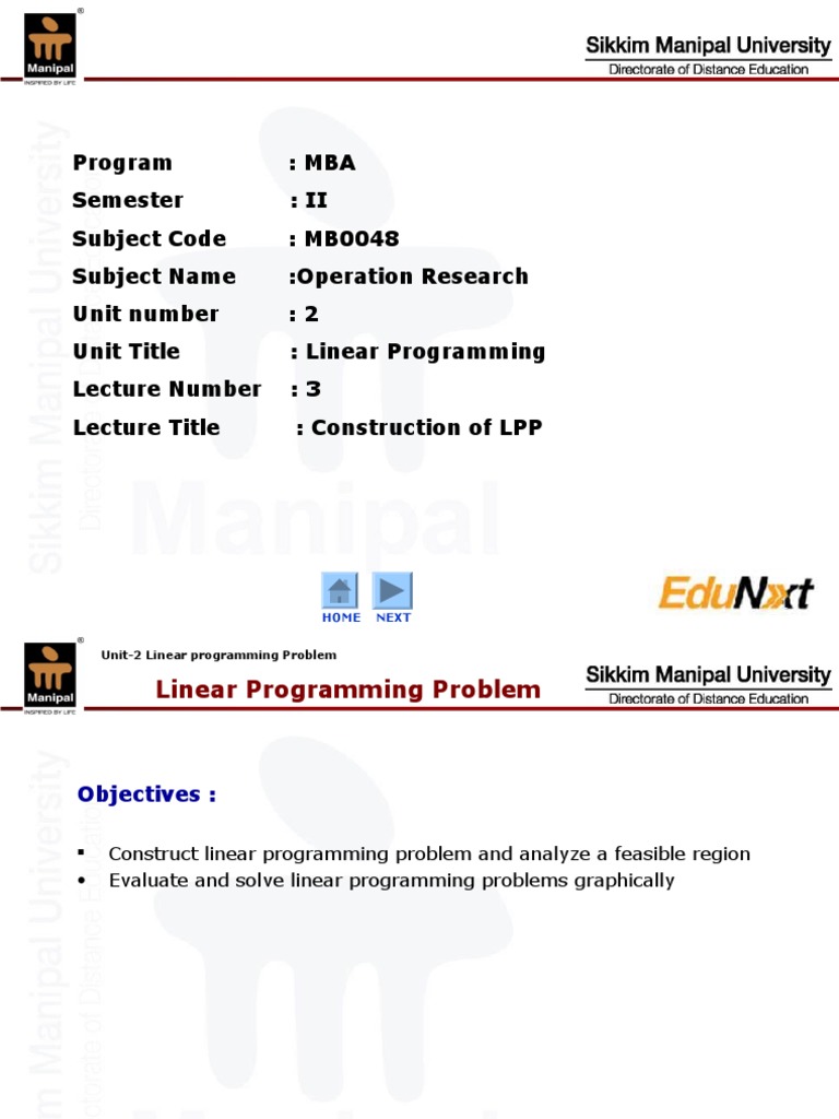 Unit2 | PDF | Linear Programming | Mathematical Optimization