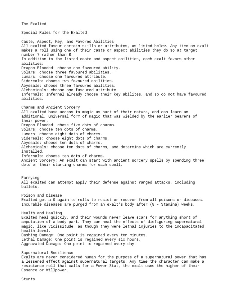 NWoD Rule Conversion - Abyssals | PDF | Ghosts | Self Control