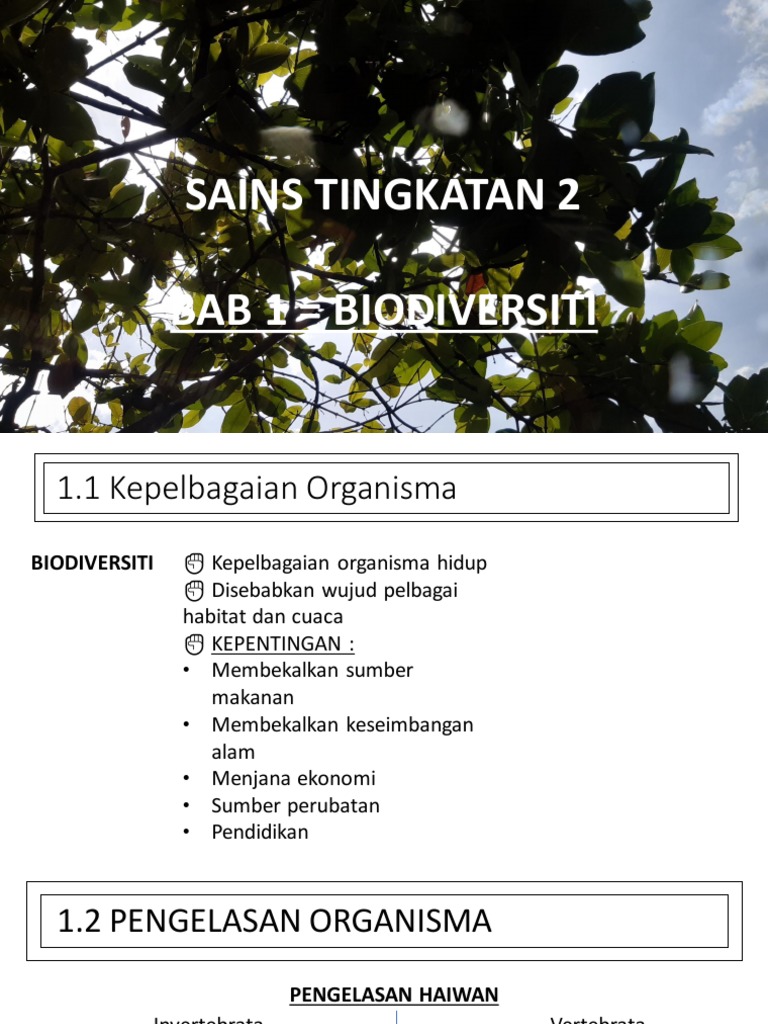 Nota Ringkas Sains Bab 1 Tingkatan 2 | PDF