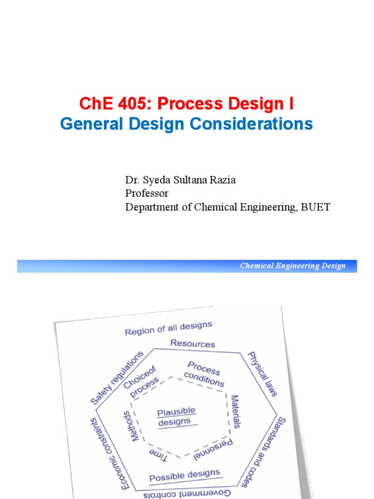 Process Design I General Design Consideration | PDF | Combustion ...