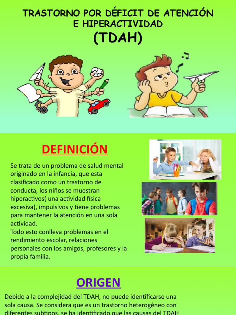 Tdah | PDF | Desorden hiperactivo y deficit de atencion | Salud mental