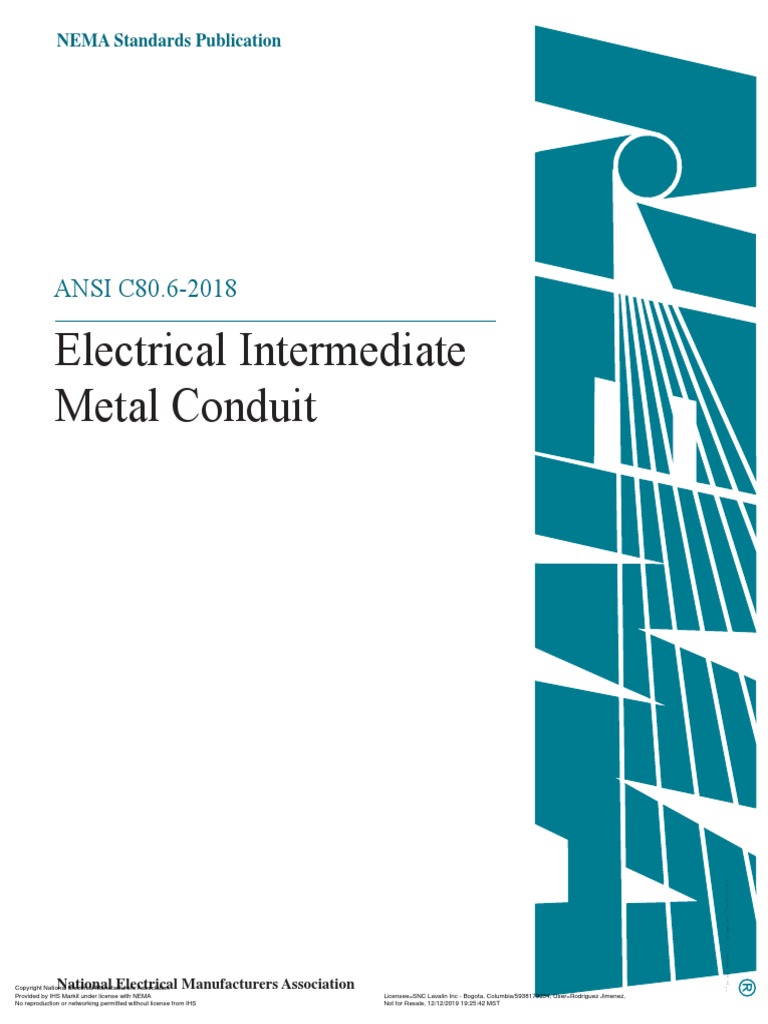 Ansi C 80.6 (Imc) | PDF | Pipe (Fluid Conveyance) | Building Engineering