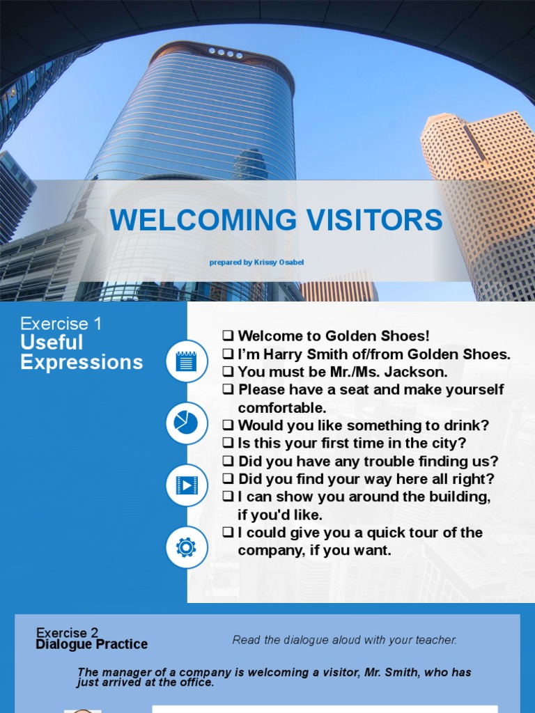 BE Welcoming A Visitor PDF | PDF