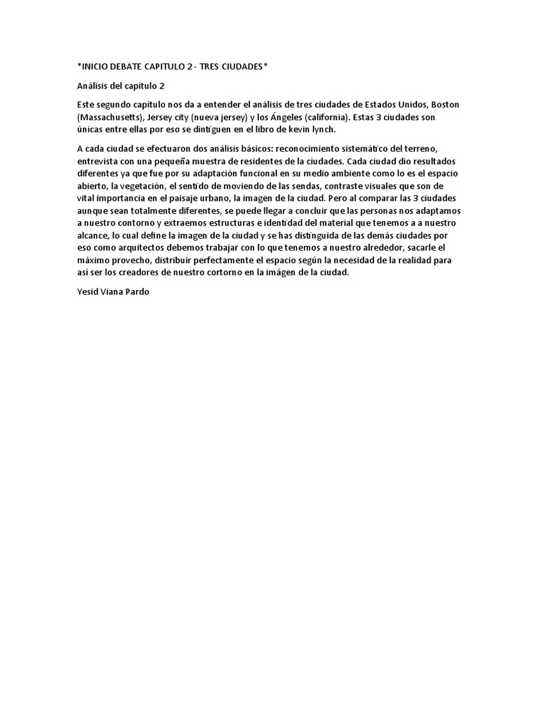 Resumen Del Segundo Cap de Kevin Lynch | PDF | Ciencias sociales