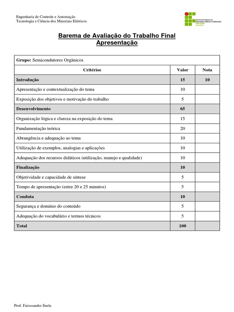 Barema - Apresentação | PDF