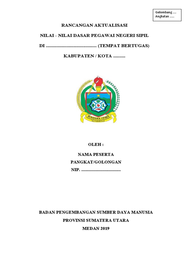 CONTOH COVER Latsar | PDF