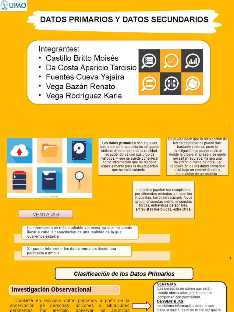Semana07-Datos Primarios y Datos Secundarios | PDF | Cuestionario ...