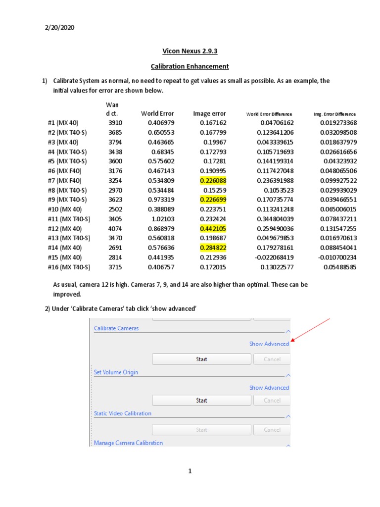 Refining Vicon Calibration | PDF | Optics | Vision